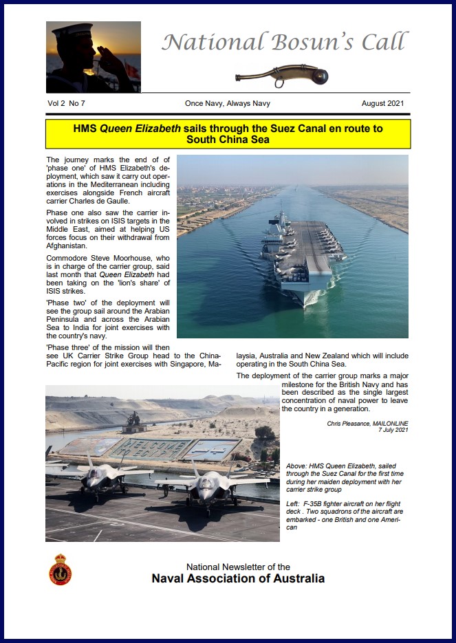 Bosun's Call - National Edition | Naval Association of Australia