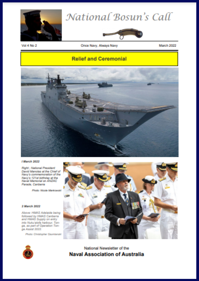 Bosun's Call - National Edition | Naval Association of Australia