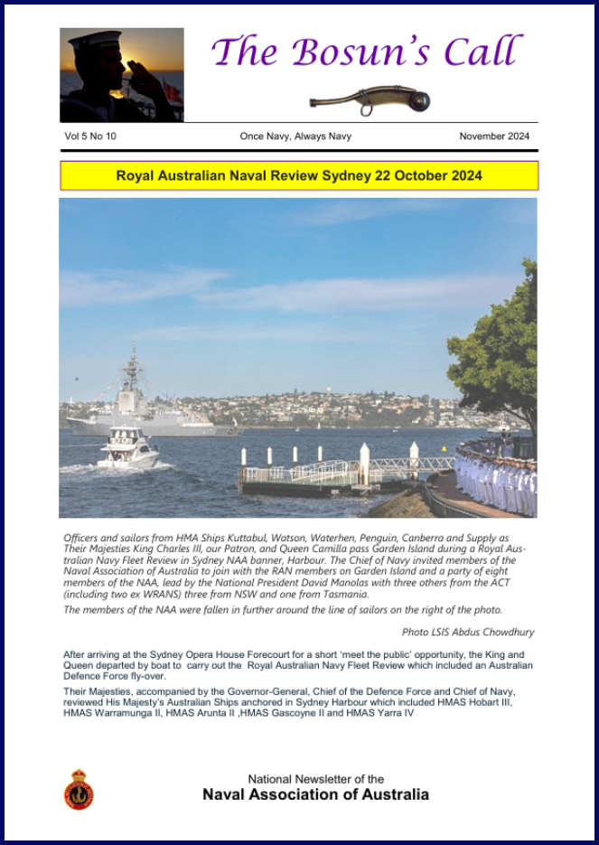 Bosun's Call - National Edition | Naval Association of Australia