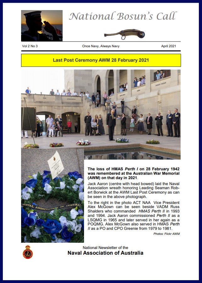 Bosun's Call - National Edition | Naval Association of Australia