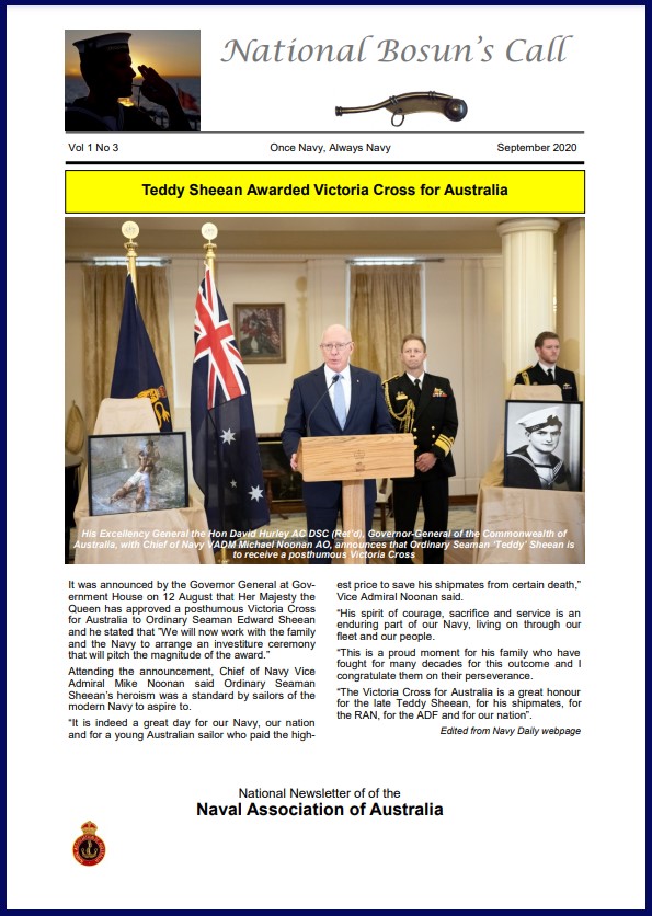 Bosun's Call - National Edition | Naval Association of Australia